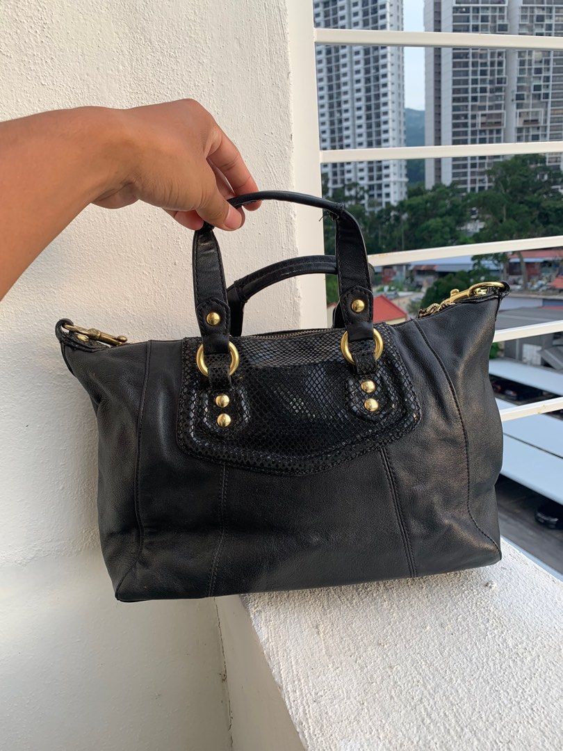 Coach Ashley leather 2 way shoulder bag, Luxury, Bags & Wallets on ...