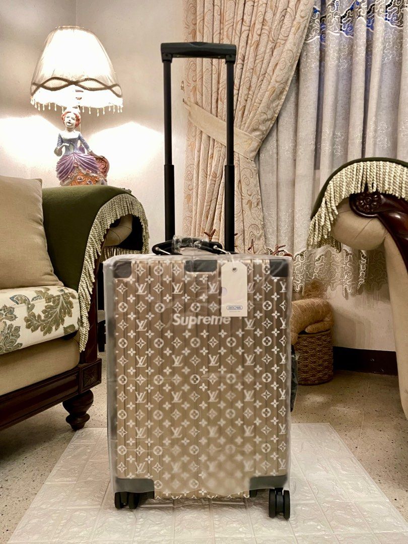 Collab Edition Classic Supreme Monogram Carry On Cabin Size Aluminum ...