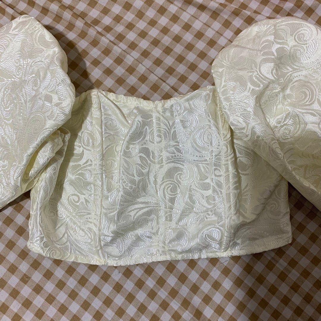 Dirty White Graduation Corset Top | Pretty Little Thing Graduation ...