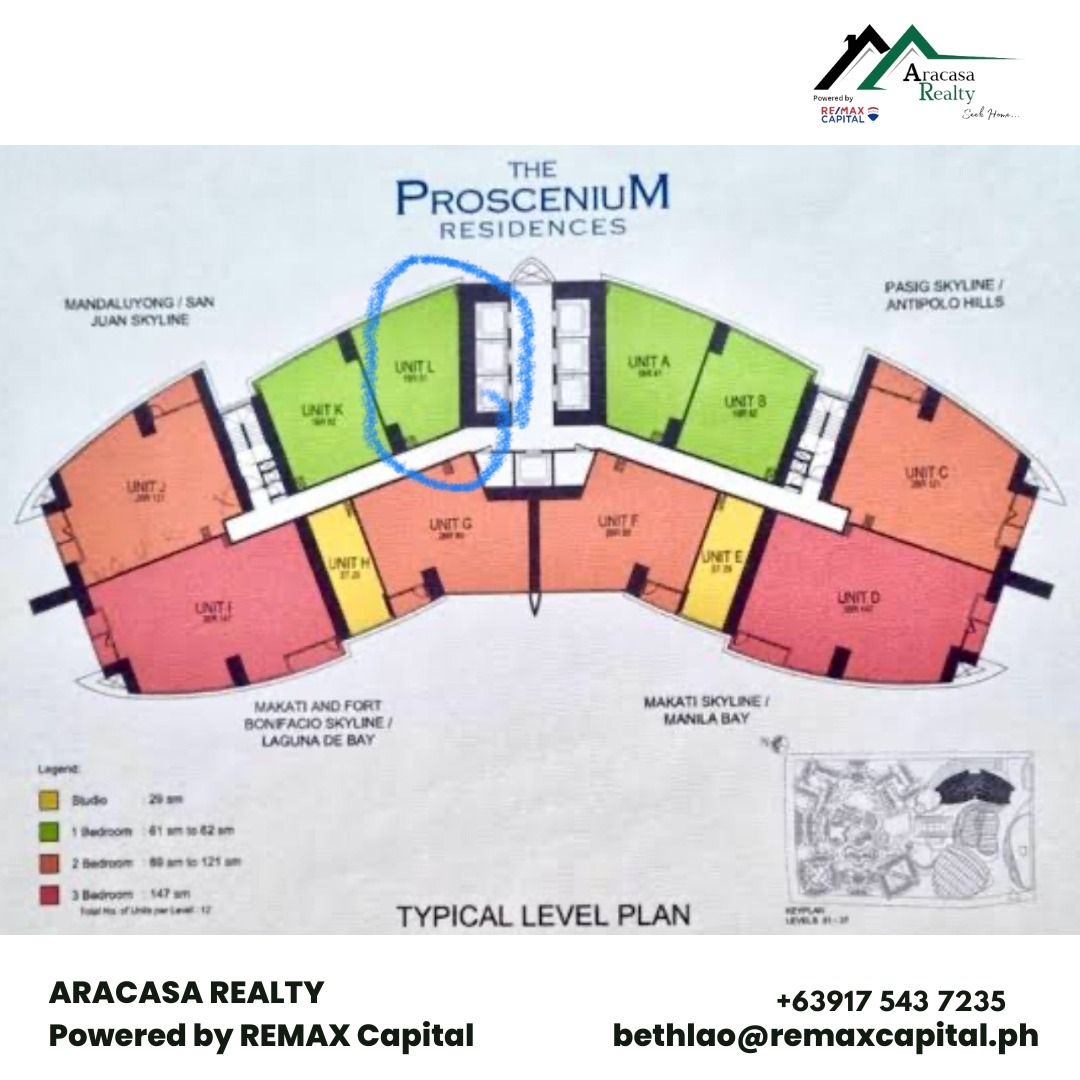 FOR LEASE! Brand New Unit 1Bedroom PROSCENIUM ROCKWELL Makati, Property ...