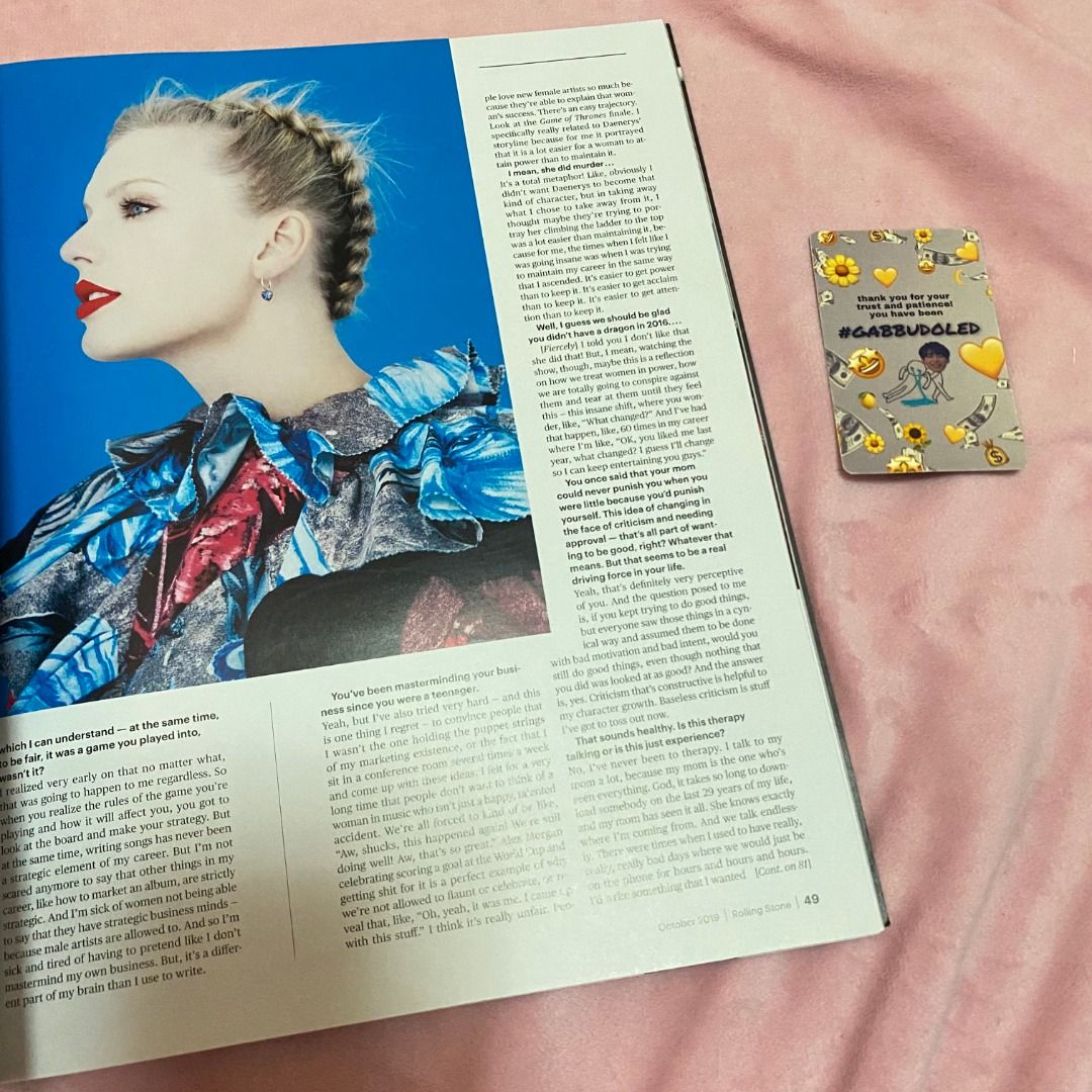 [FREE SHIPPING] Taylor Swift Rolling Stone Magazine [October 2019 Issue ...