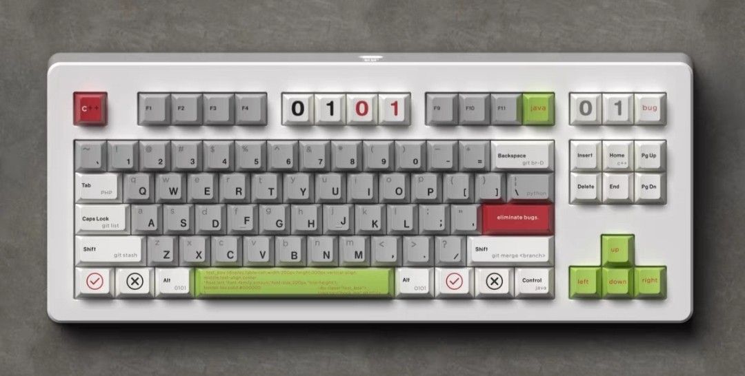 full set jkdk pbt dye sub "programmer" keycaps with extra novelty, Computers & Tech, Parts ...