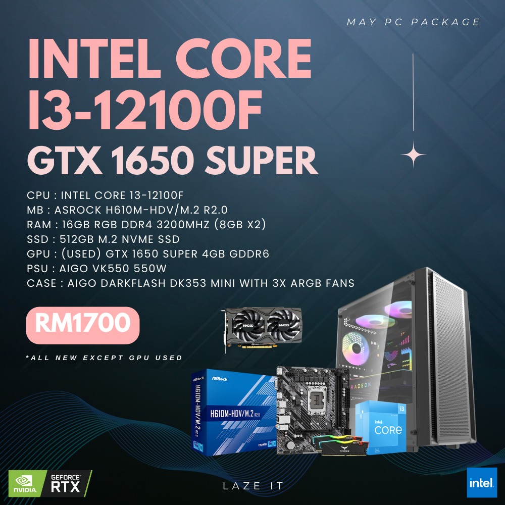 INTEL I3 GTX 1650 SUPER GAMING PC PROMO, Computers & Tech, Desktops on ...