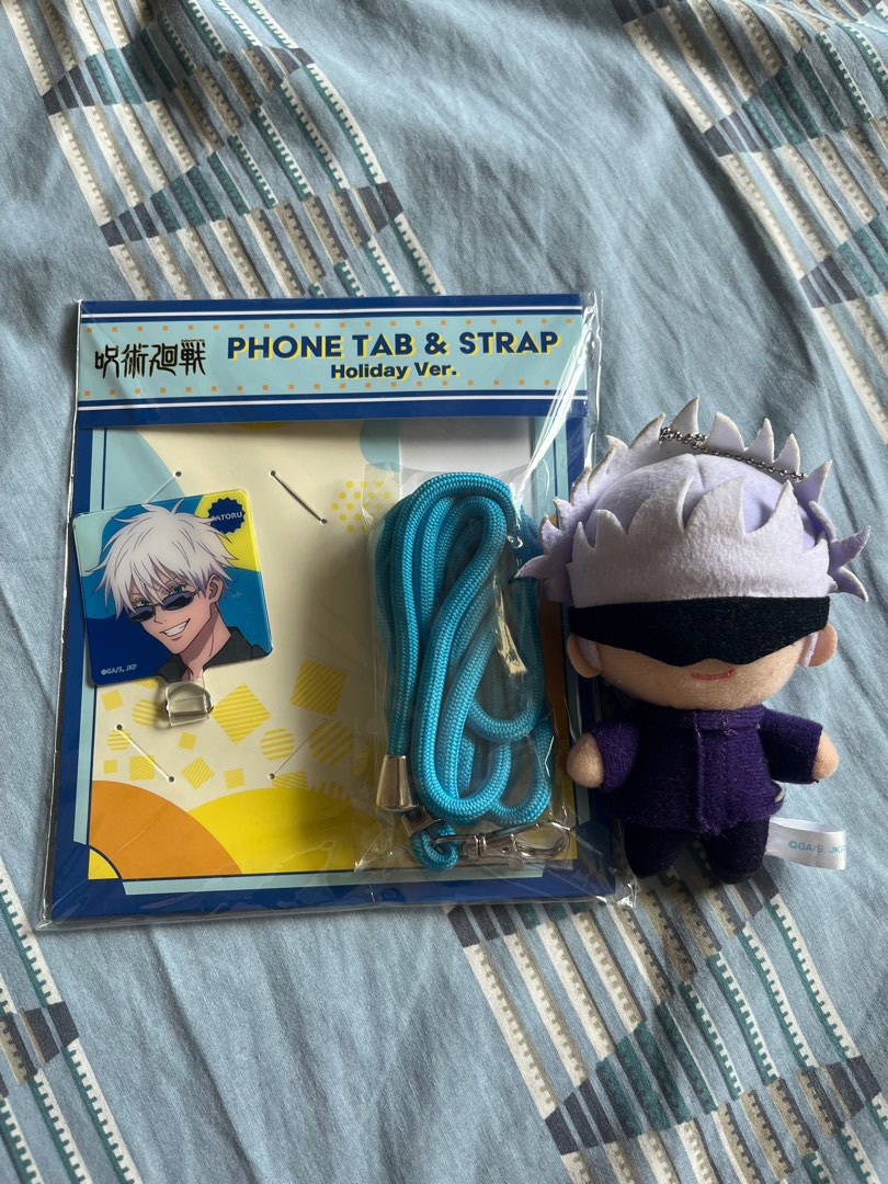 Jujutsu Kaisen Gojo Satoru phone lanyard and keychain set, Hobbies ...