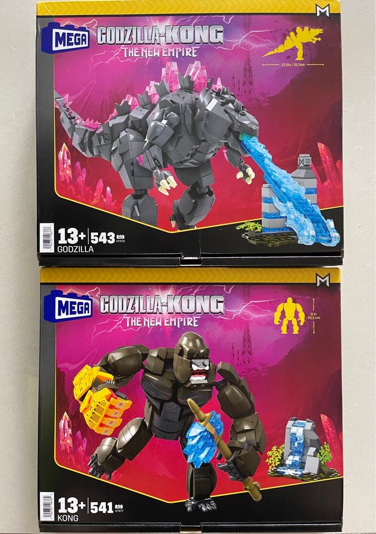 Mega Bloks Godzilla x Kong: The New Empire Building Set of 2, Hobbies ...