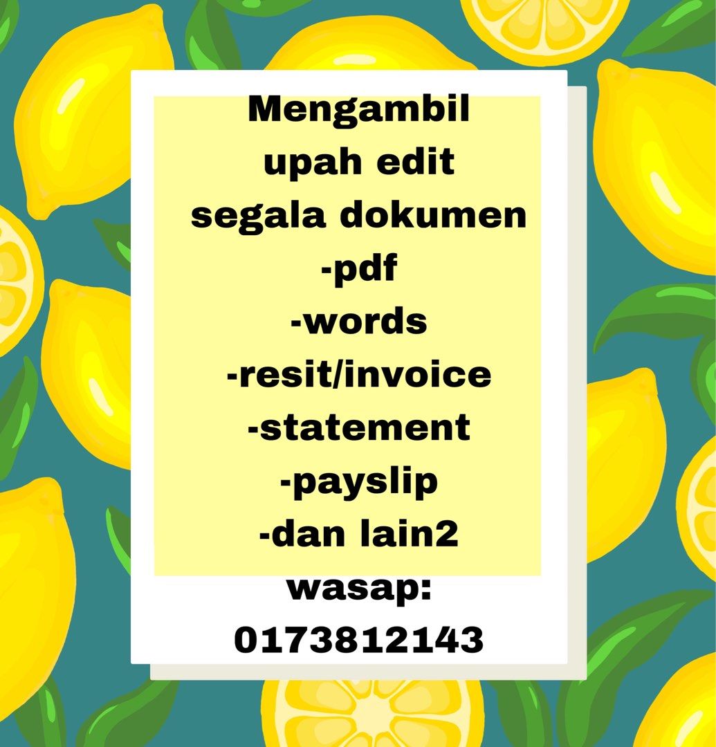 Mengambil Upah Membuat Resit Receipt Invoice Maker letter confirmation ...