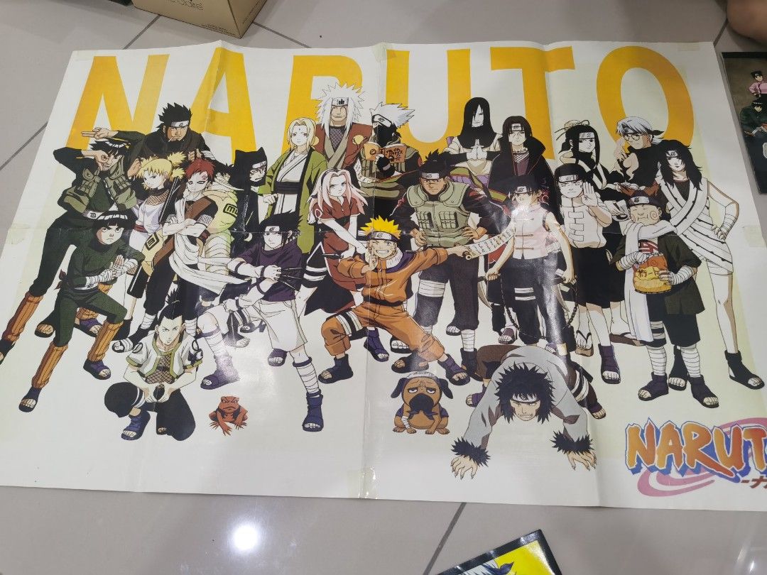 Naruto Poster A1 Size Paper, Hobbies & Toys, Books & Magazines, Comics & Manga on Carousell