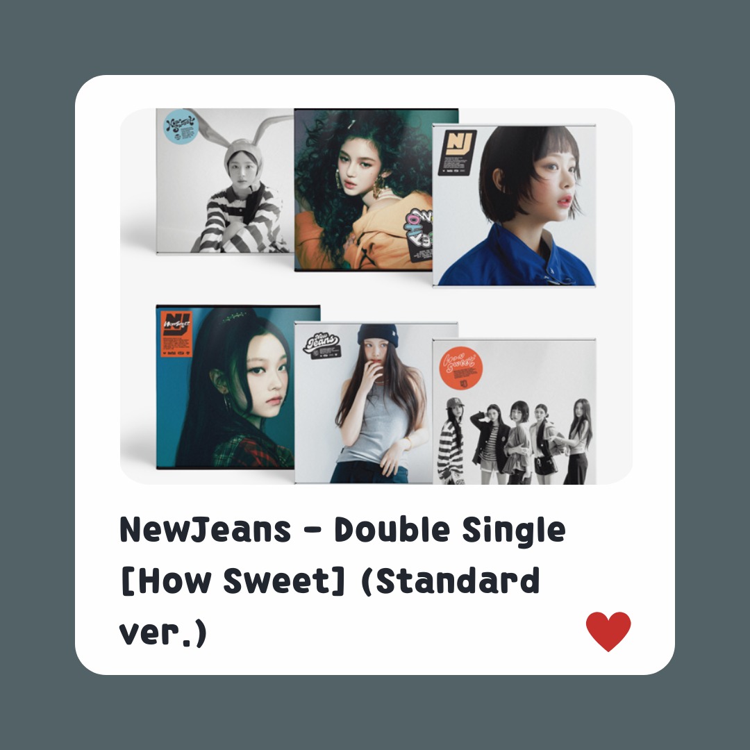 專輯/周邊代購【NewJeans - Double Single [How Sweet] (Standard ver.) 】#Kpop #Njnws #Minji #Hanni # ...