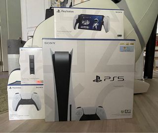 Sony PlayStation PS5 Gaming Console Disc Version + 5 Games, Video ...