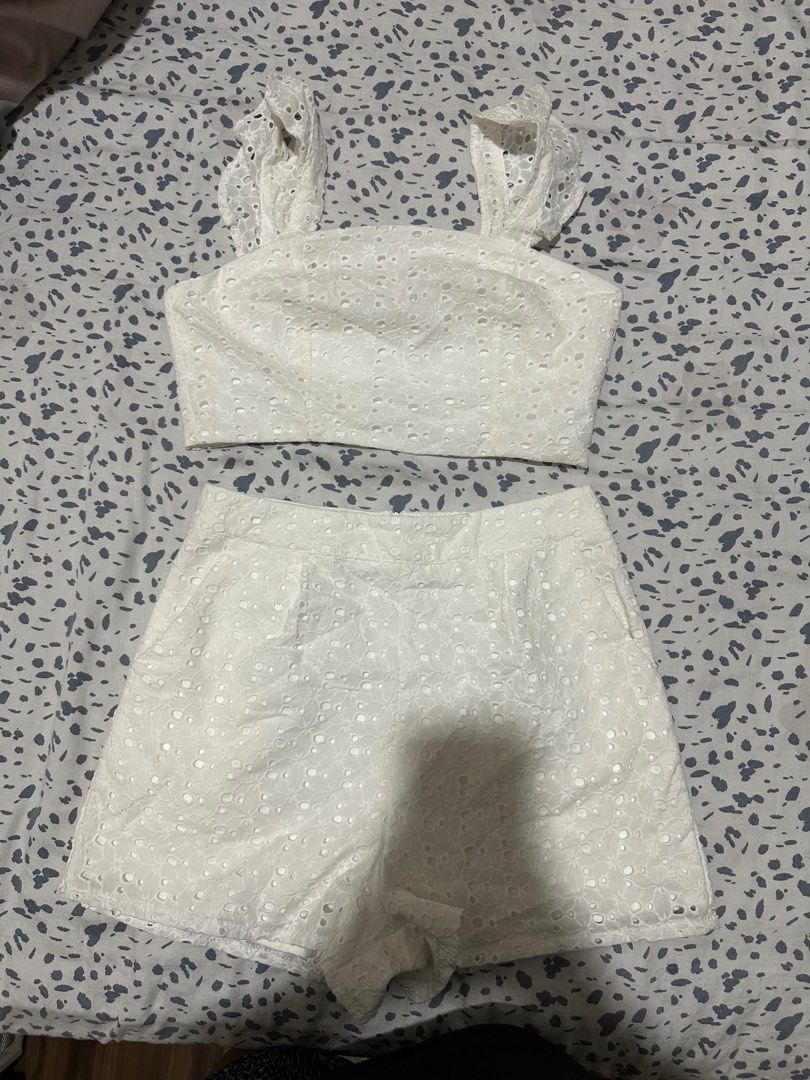 Posh code eyelet set, Women's Fashion, Dresses & Sets, Sets or ...