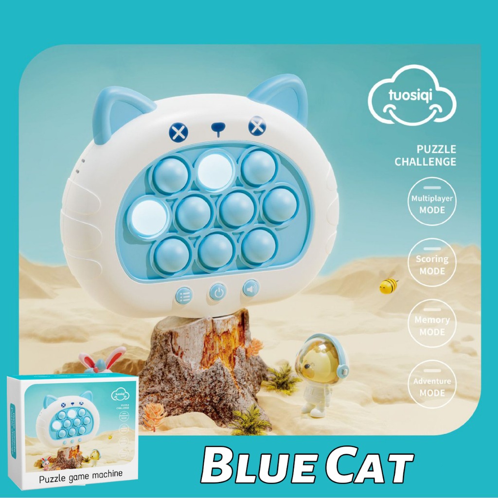 【READY STOCK】Pop It Pro Quick Push Bubbles Game Console Toys Speed Push Up Electronic Funny Whac ...