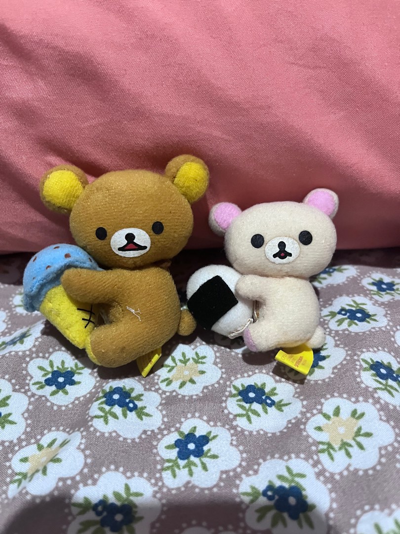 Rilakkuma and Kori tiny plushie (set#r14), Hobbies & Toys, Toys & Games on Carousell