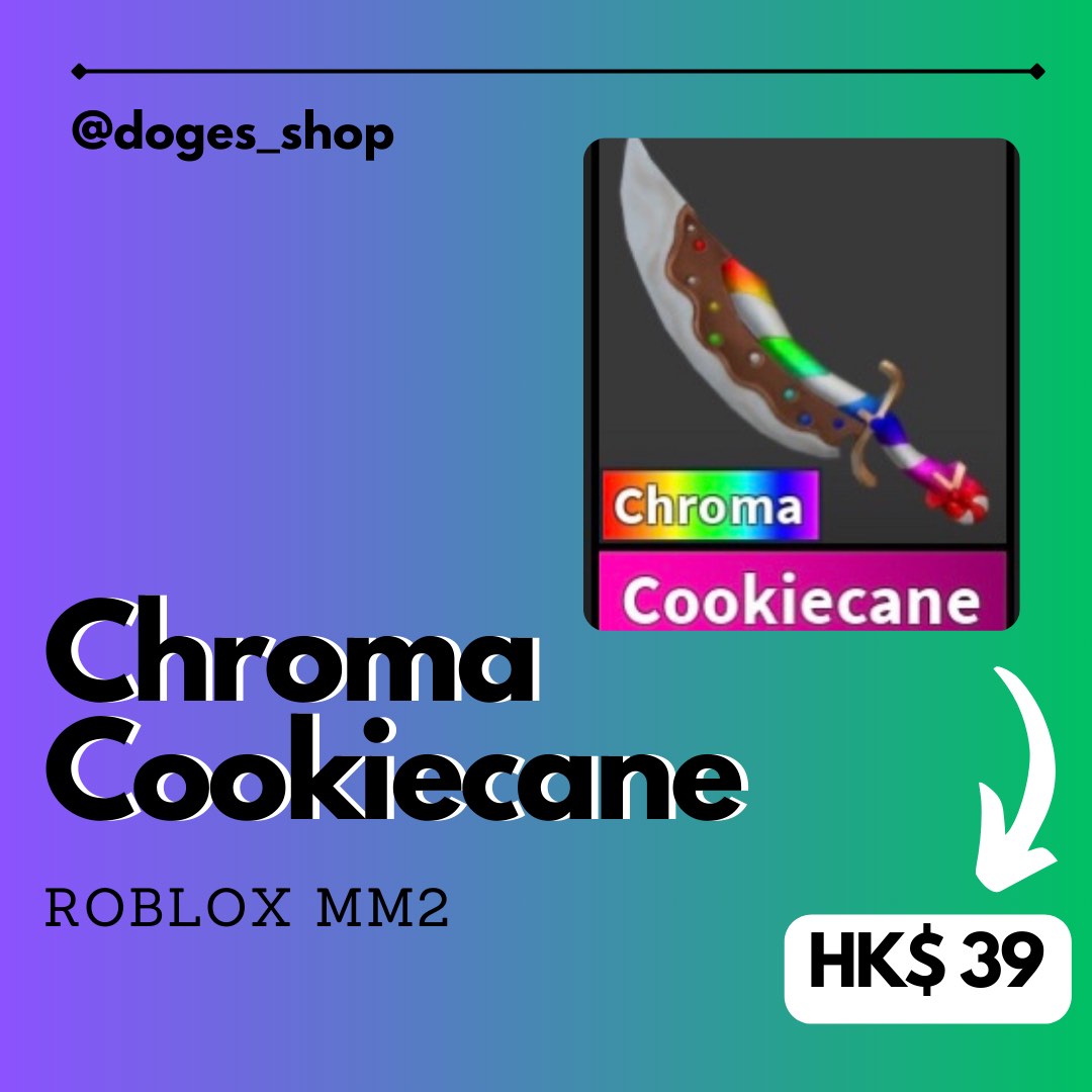 Roblox MM2 - Chroma Cookiecane, 電子遊戲, 遊戲機配件, 遊戲週邊商品 - Carousell