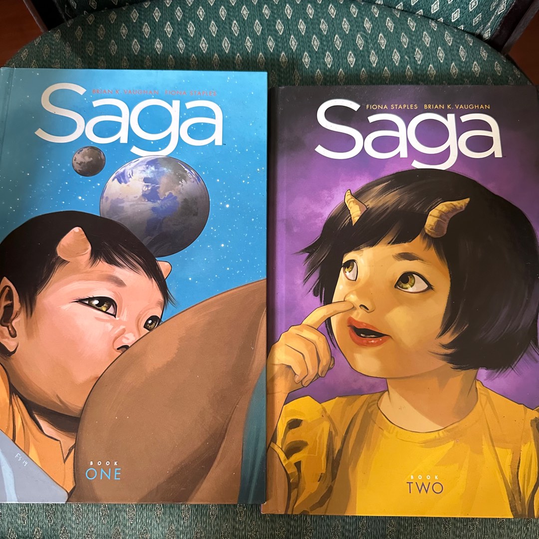 Saga Books 1 and 2 Deluxe Hardcover Editions by Brian K. Vaughan and ...