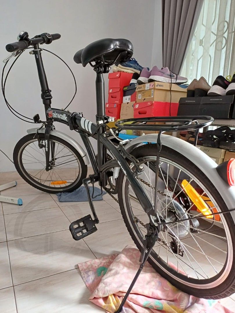 Sepeda Lipat Merk Airwalk Espresso 20 Inch, Olah Raga, Sepeda di Carousell