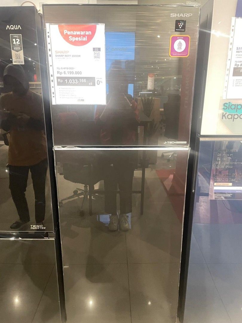 SHARP REFF 2 DOOR PROMO BUNGA 0% + GRATIS 1-2X CICILAN, Elektronik ...