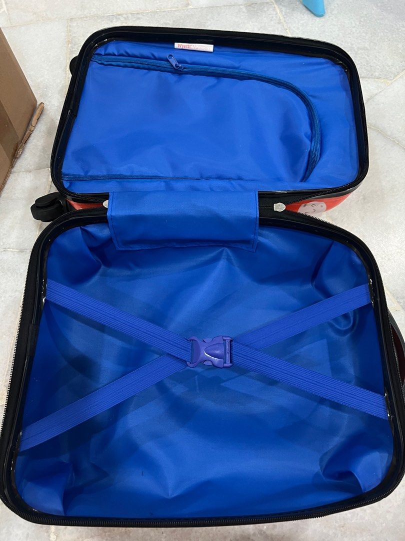 Special Edition Cute Kids Luggage Trolley 18” Space Orange, Hobbies ...