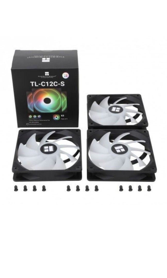Thermalright TL C12C S (3 pack) Argb fans, Computers & Tech, Parts ...