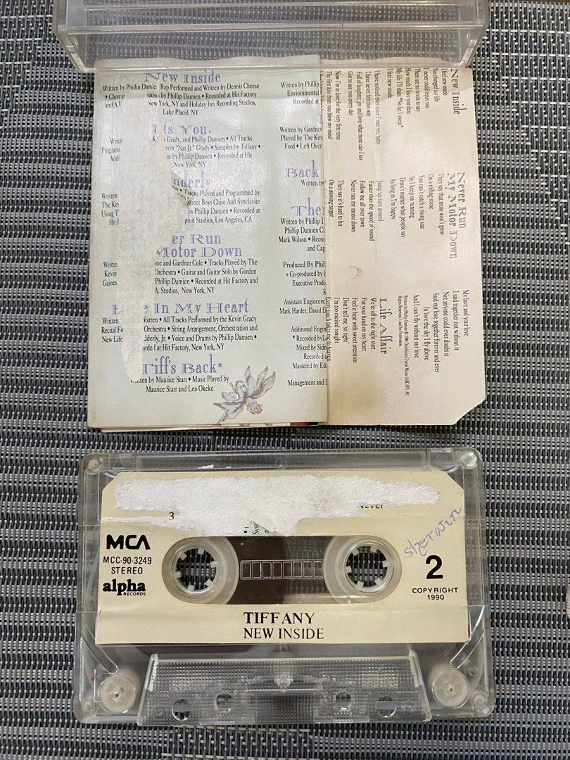 TIFFANY - NEW INSIDE - ORIGINAL PHILIPPINES MUSIC ALBUM CASSETTE TAPE ...