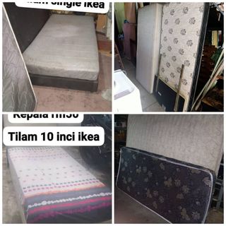 KATIL BESI DAN TILAM SLUMBERLAND SIZE QUEEN, Furniture & Home Living ...