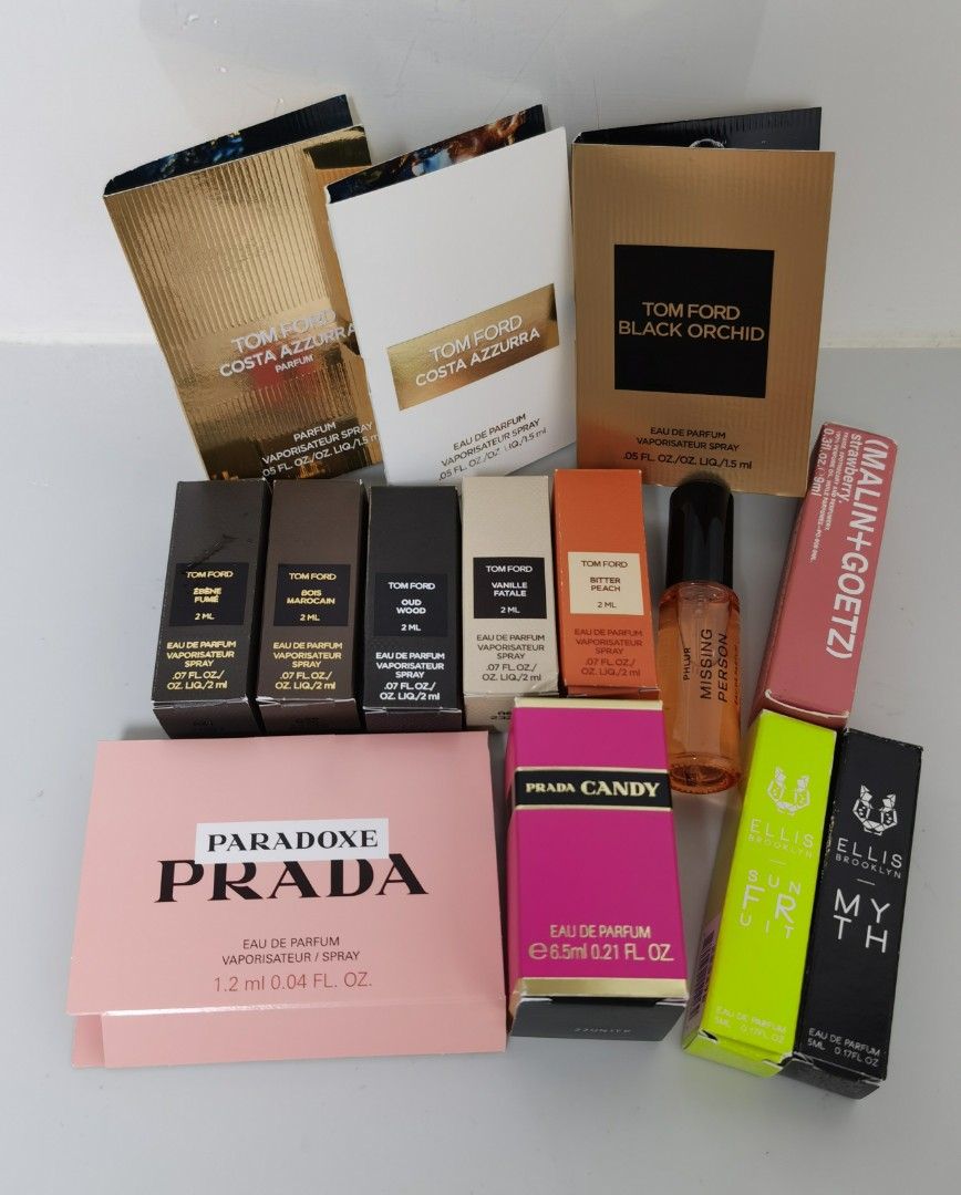 Mini Perfume迷你香水 Gucci Bloom miniature/ Prada Beauty Candy, Paradoxe ...