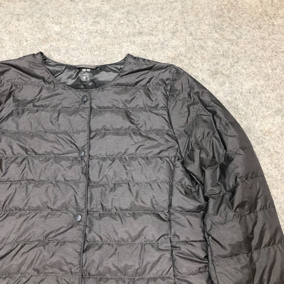 UNIQLO Ultra Light Down Jacket Collarless Parka Puff Puffer Winter Snow ...