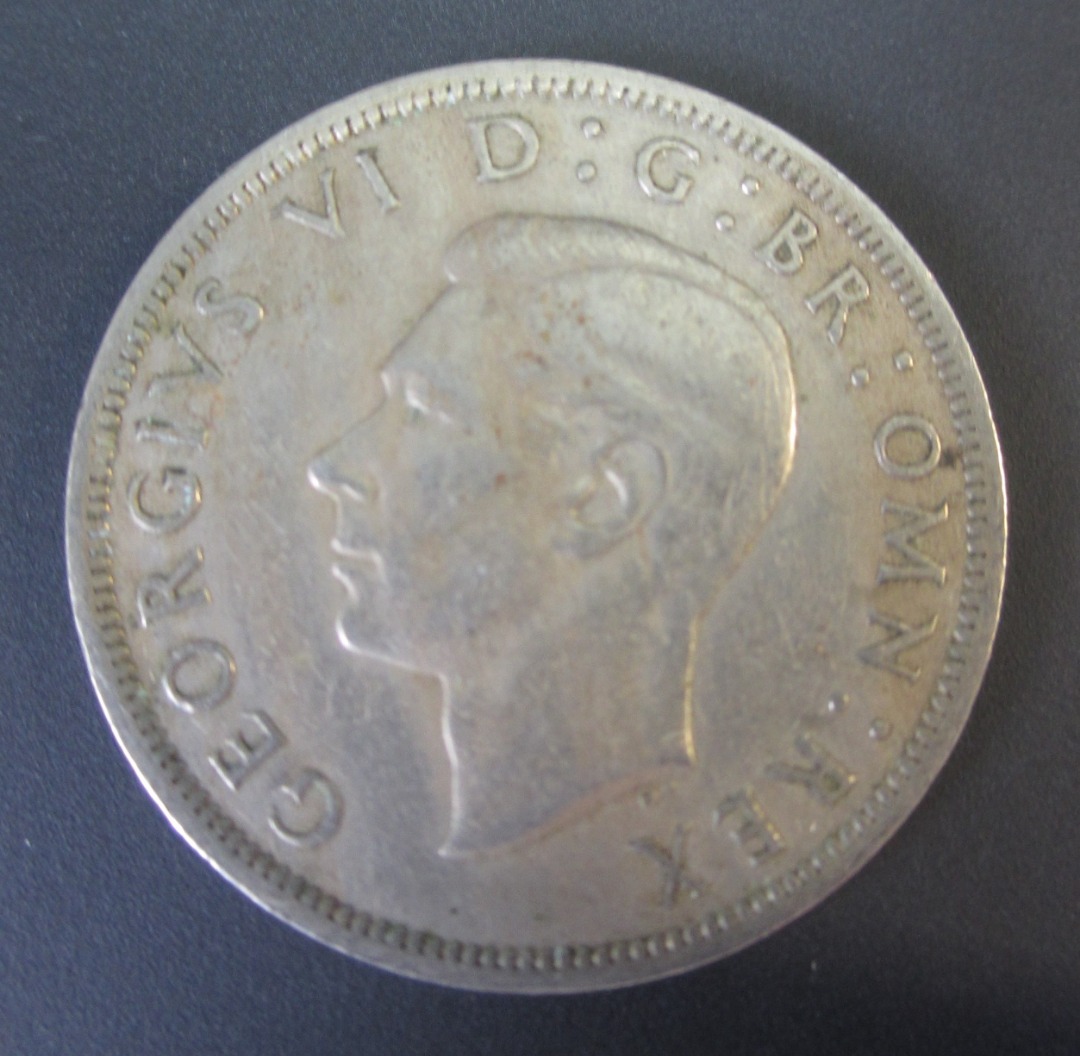 1949 UK British Half Crown Coin Old King George Currency 1949 ...