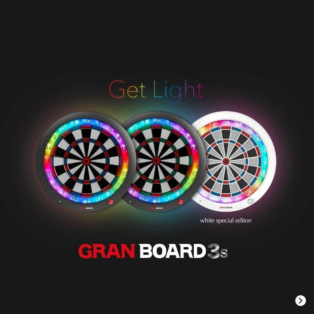 [原裝行貨 門市現貨 SF免運費] Gran Board 3S 升級版炫彩智能靜音鏢靶 Granboard 3s, 興趣及遊戲, 玩具 ...