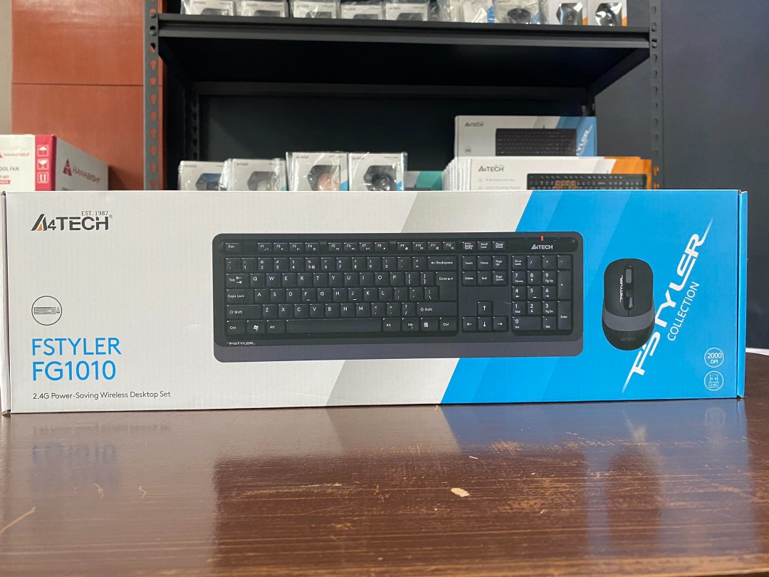 A4Tech FG1010 Fstyler Wireless Mouse Keyboard Combo Grey, Computers ...