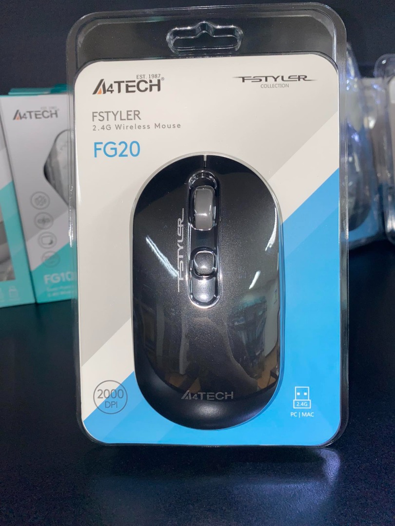 A4Tech FG20 Fstyler Wireless Mouse Grey, Computers & Tech, Parts ...