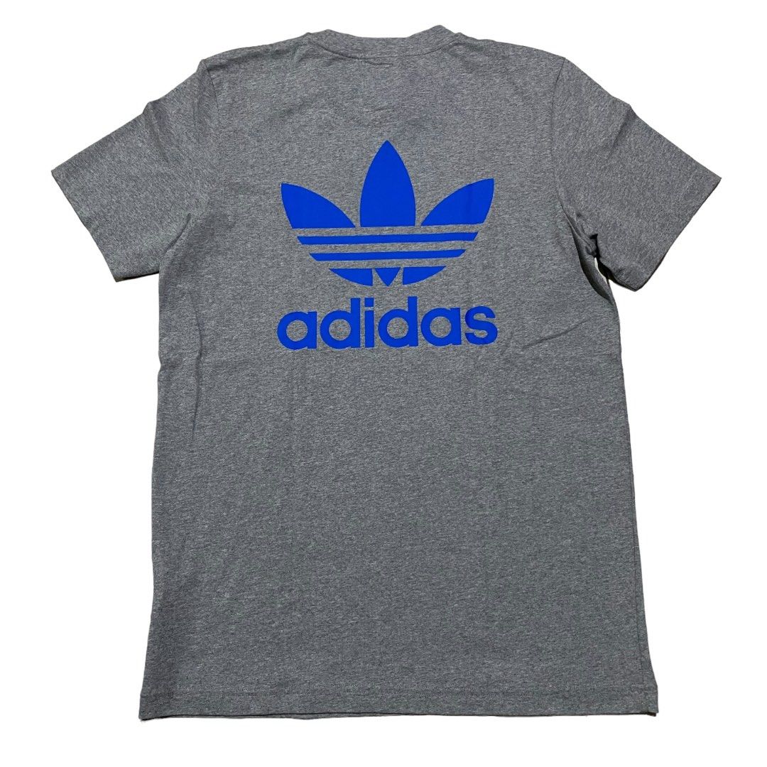 Adidas NOAH grey sea shell core logo Tee, Fesyen Pria, Pakaian , Atasan ...