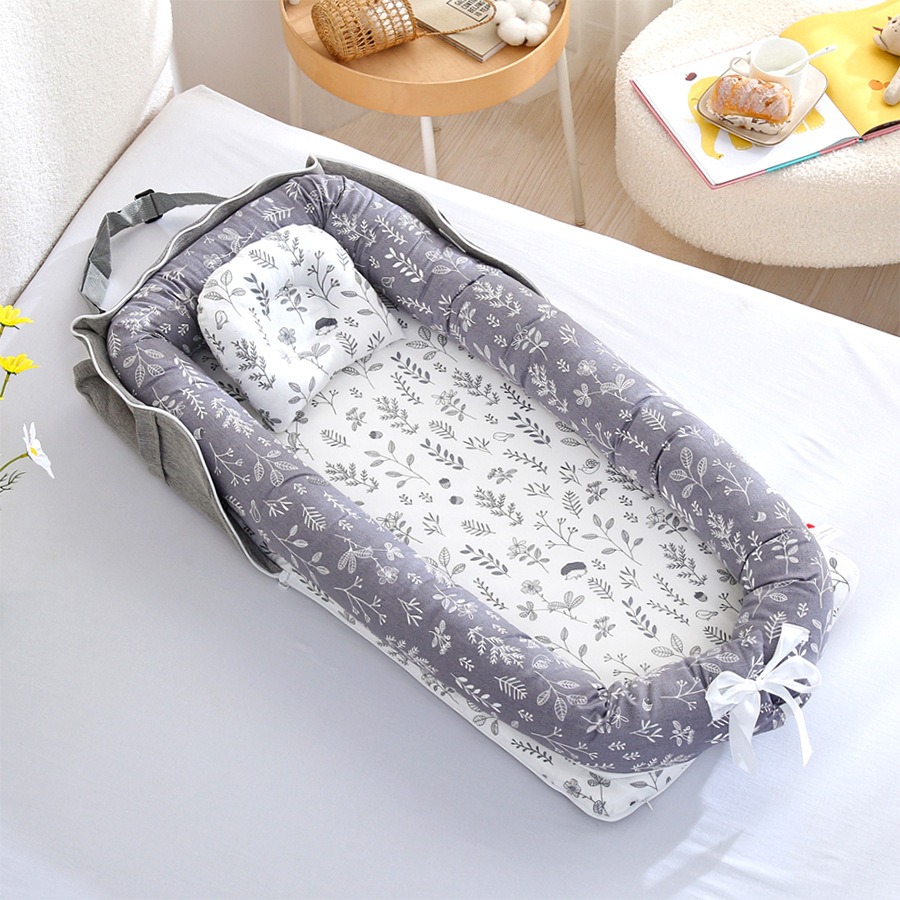 BABY BED FOLDABLE PORTABLE LOUNGER NEST BED COT Baby Separated Bed Baby ...