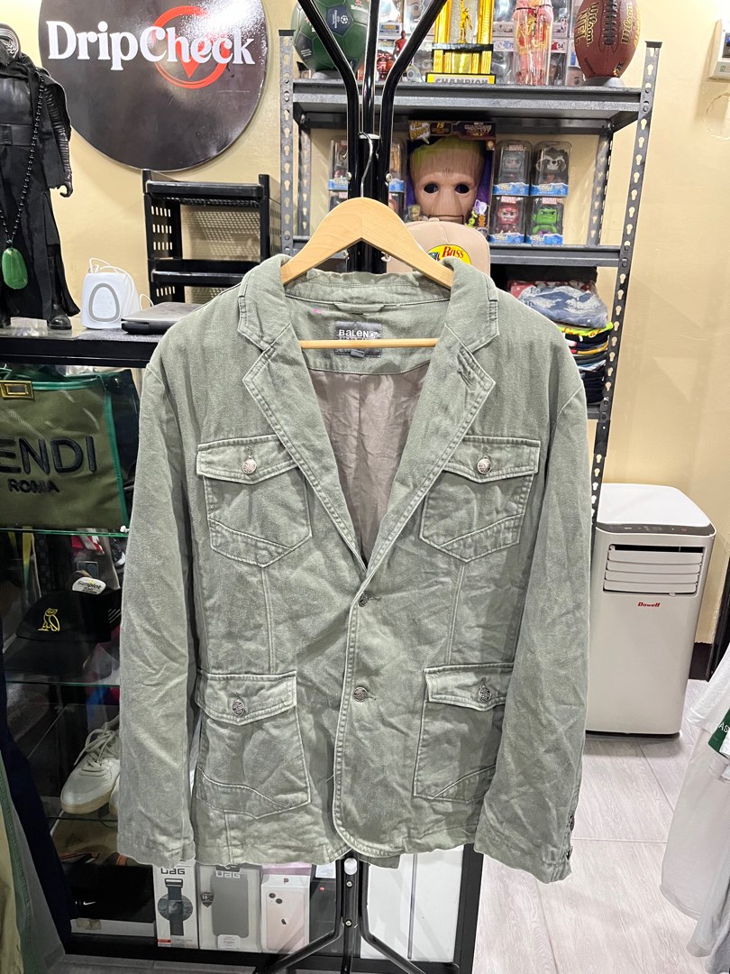 Baleno Blazer/Coat Jacket / Olive/ Large, Men's Fashion, Coats, Jackets ...