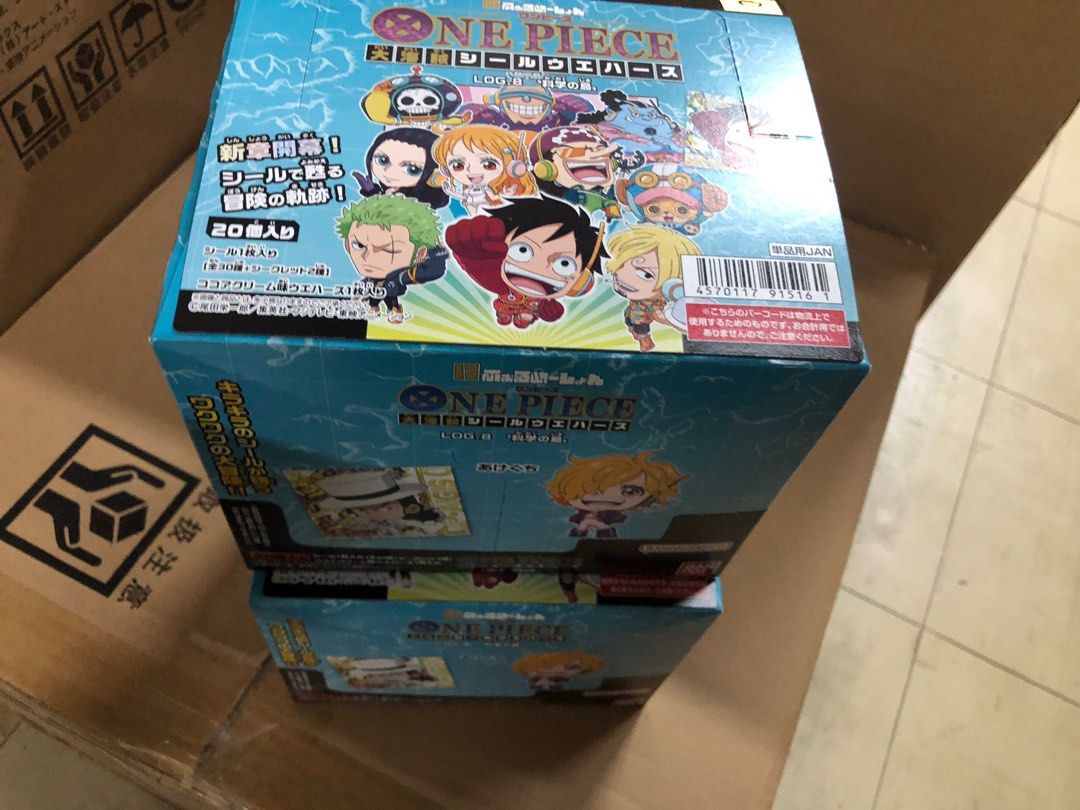 Bandai Candy Niformation One Piece Pirate Stickers Log.8 20Pcs Box with ...