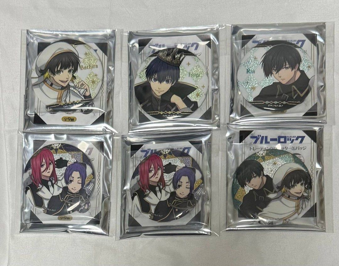 Bluelock blue lock bllk aj chess badges chigiri reo itoshi rin isagi ...