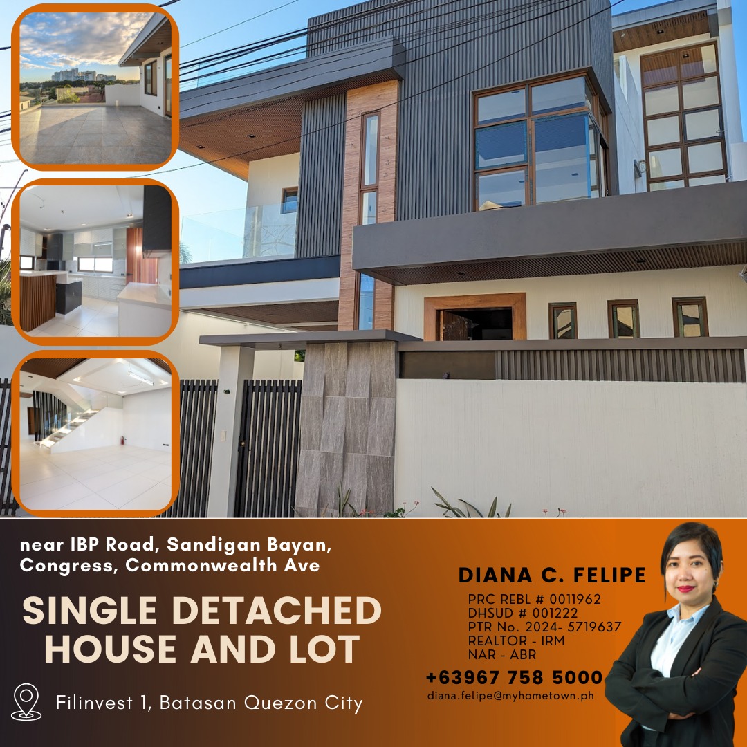 Brand New Single Detached House and Lot in Filinvest 1 Batasan Quezon ...