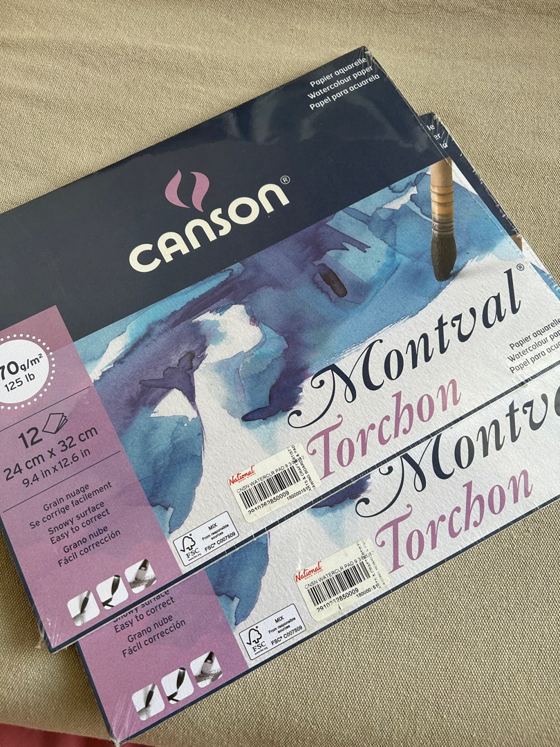 Canson Montval Torchon (set of 2), Hobbies & Toys, Stationary & Craft ...