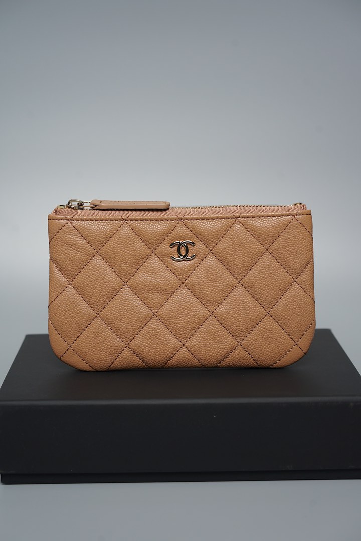 Chanel O Case Mini in Dark Nude Lghw, Luxury, Bags & Wallets on Carousell