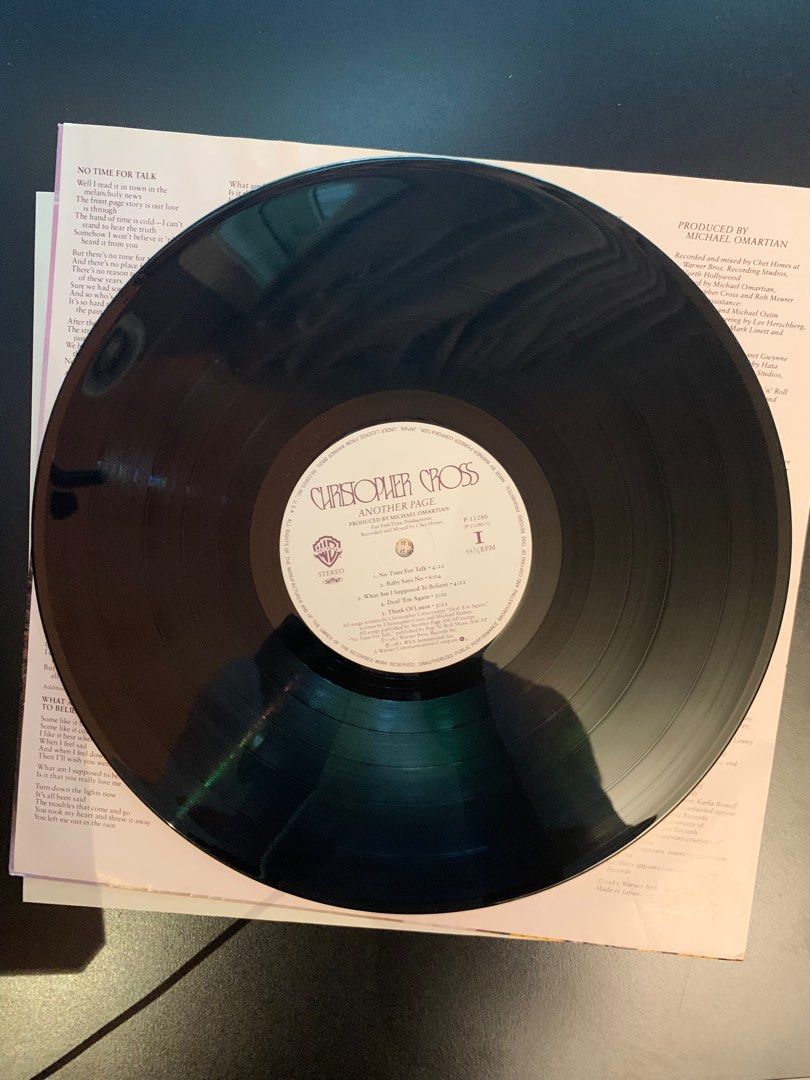 Christopher Cross Vinyl Plaka LP Record, Hobbies & Toys, Music & Media ...