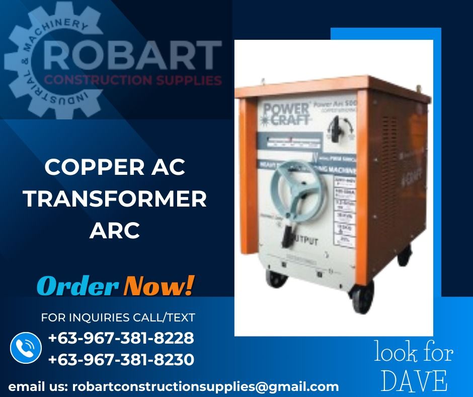 COPPER AC TRANSFORMER ARC, Commercial & Industrial, Construction Tools ...