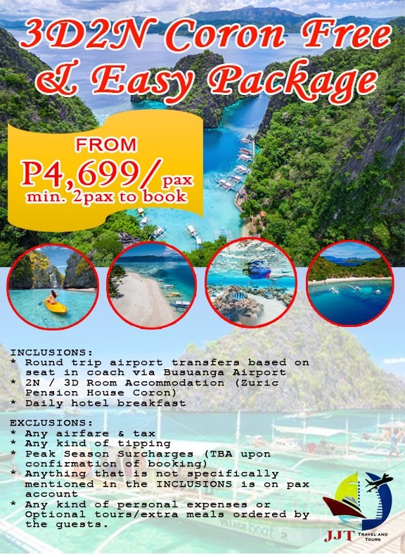 Coron FREE AND EASY PACKAGE Land Arrangement Only, Tickets & Vouchers ...