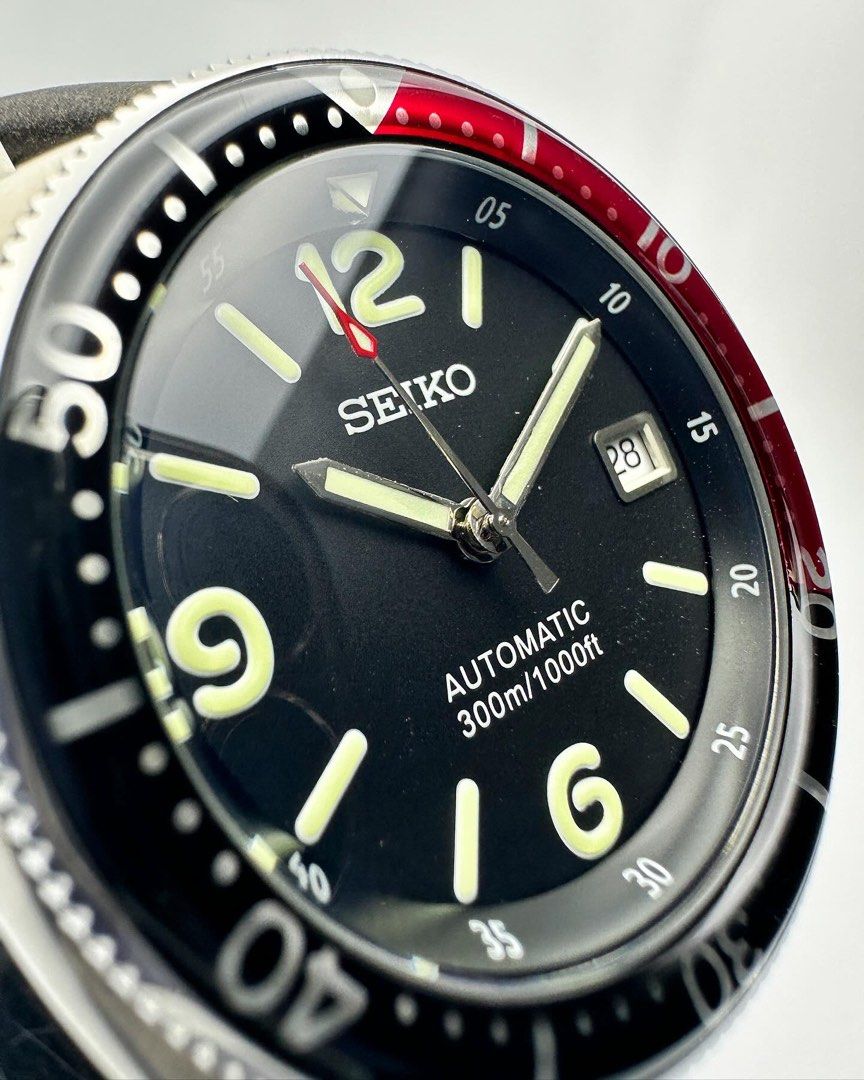Custom Seiko Mod 42mm Coke Pam Diver Automatic Watch, Men's Fashion ...