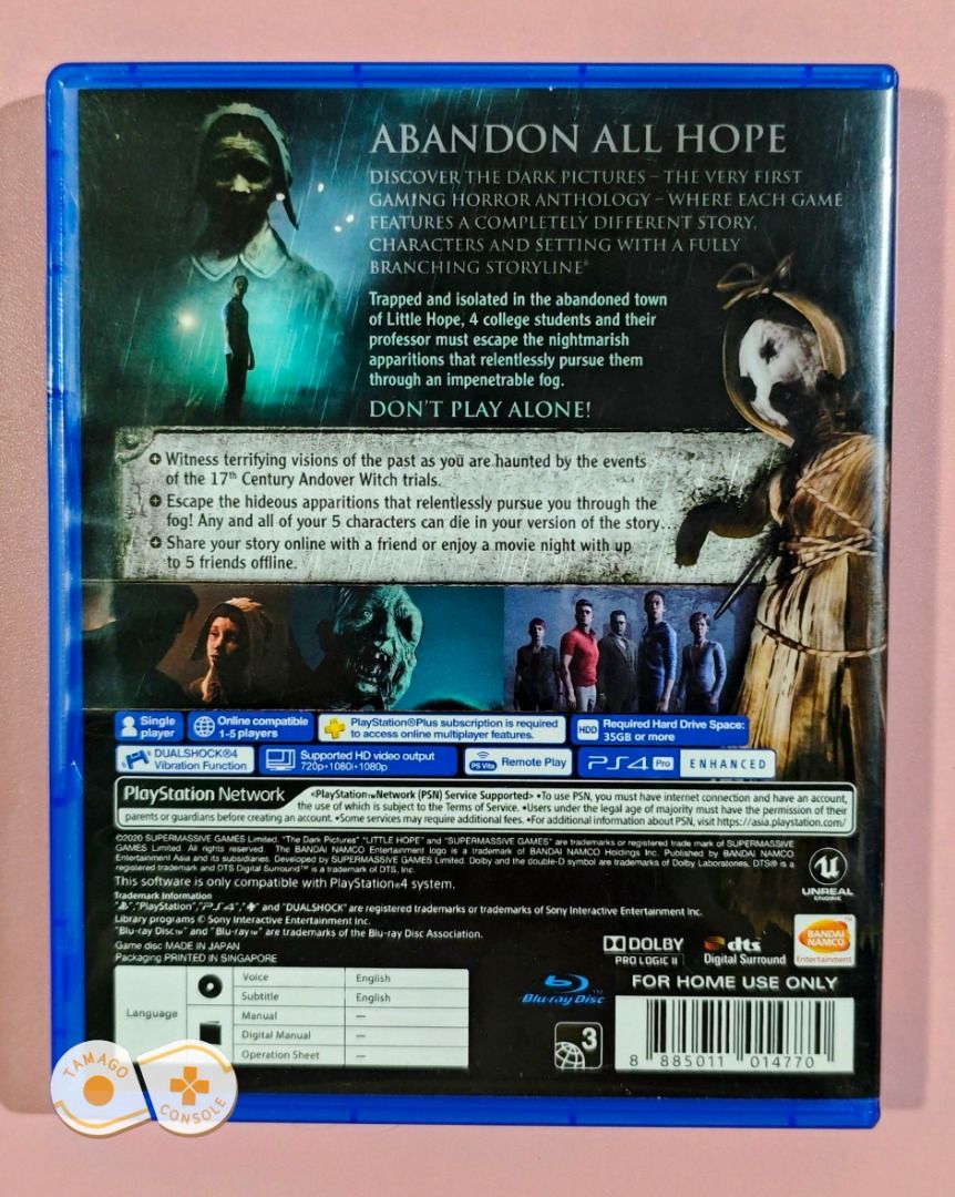 Dark Pictures Anthology: Little Hope - [PS4 Game] [ENGLISH Language ...