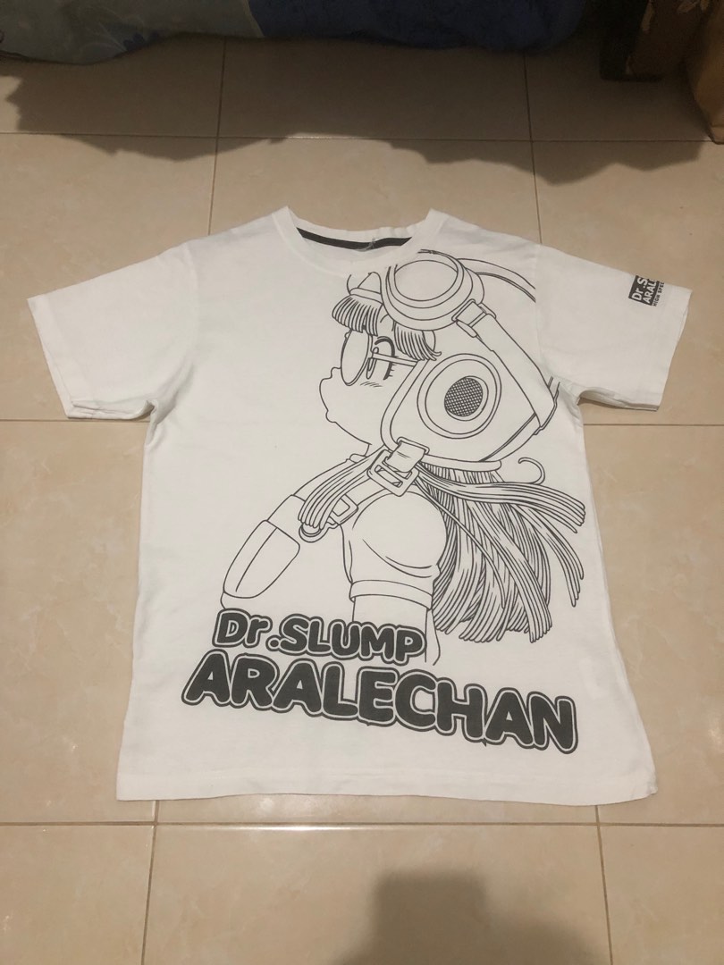 Dr. Slump Kaos putih bergambar karakter Arale Norimaki dari anime manga ...