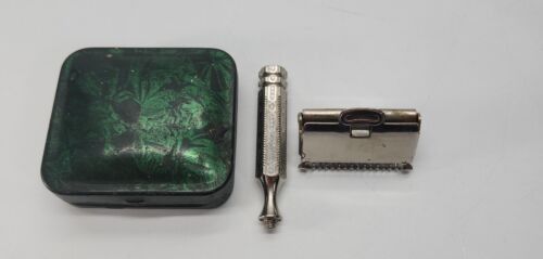 Early 1900's Ever Ready Art Deco Safety Razor in Original Metal Box ...