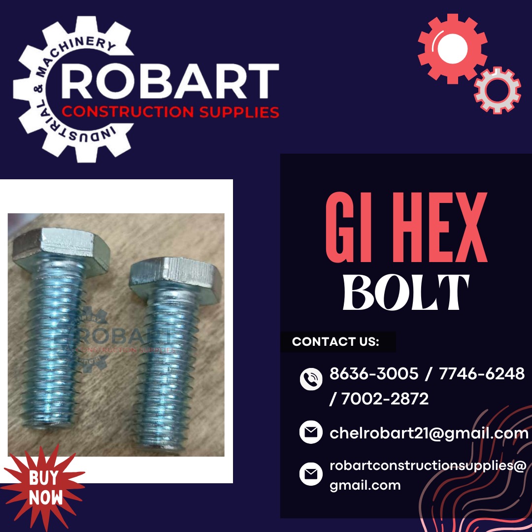 GI HEX BOLT, Commercial & Industrial, Construction Tools & Equipment on ...