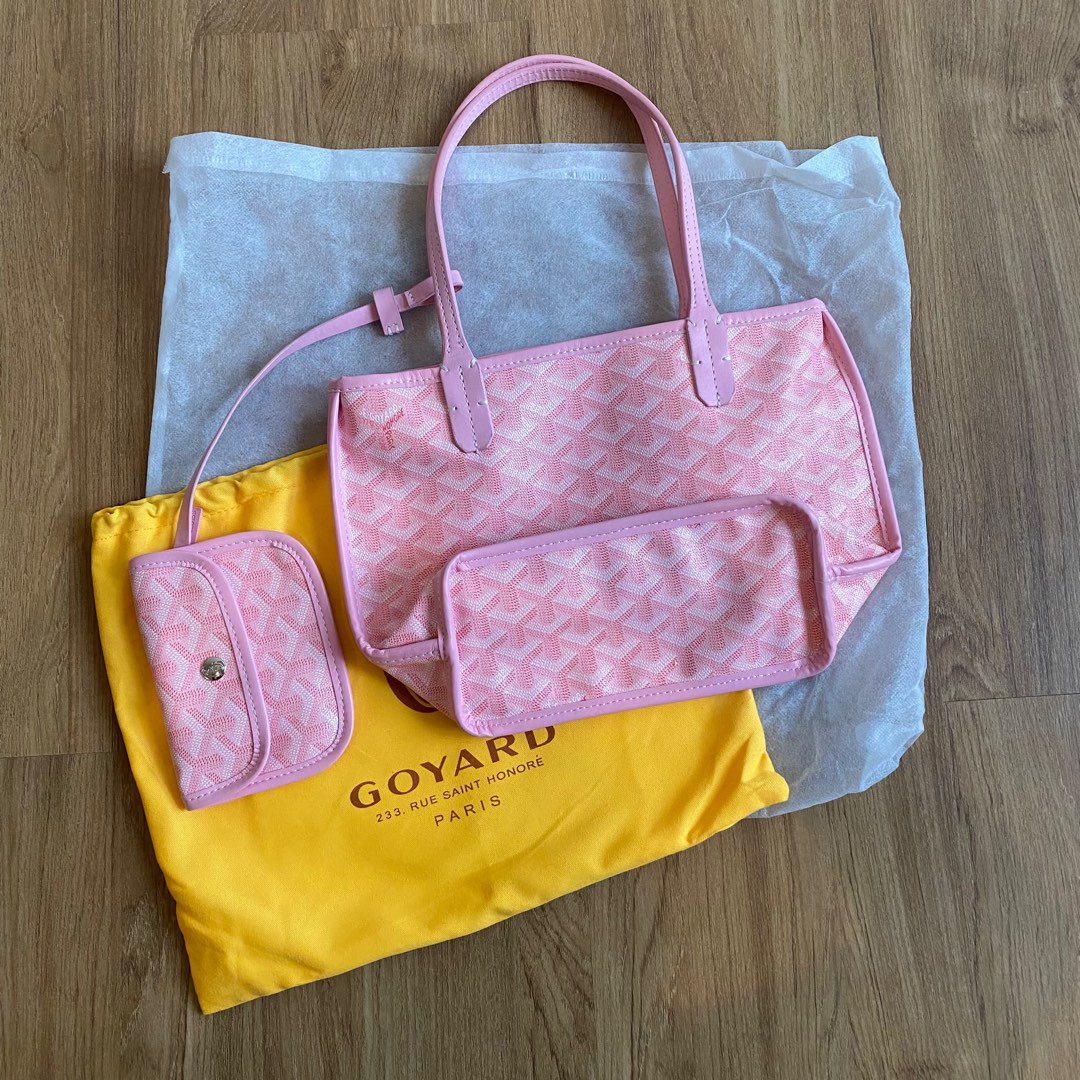 Goyard Mini Anjou in baby pink, Women's Fashion, Bags & Wallets ...