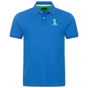 Hackett Polo Slim Fit in Azure Blue, Men's Fashion, Tops & Sets ...