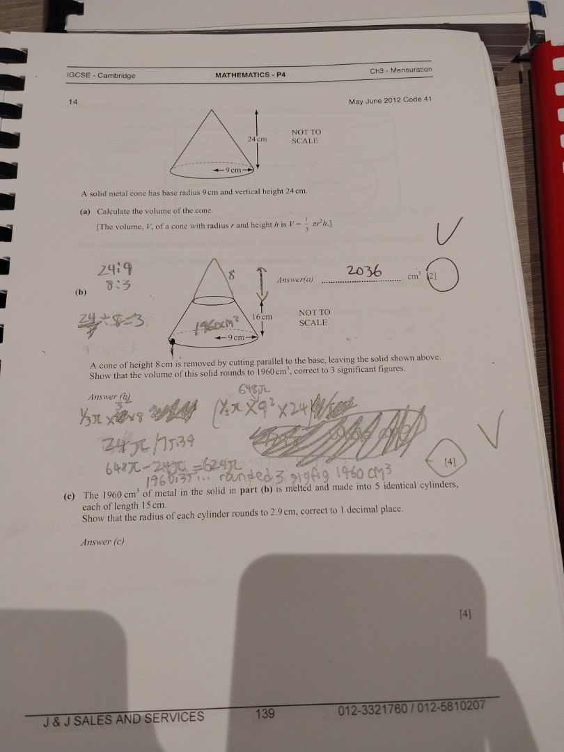 IGCSE Maths Practice questions textbooks, Hobbies & Toys, Books ...