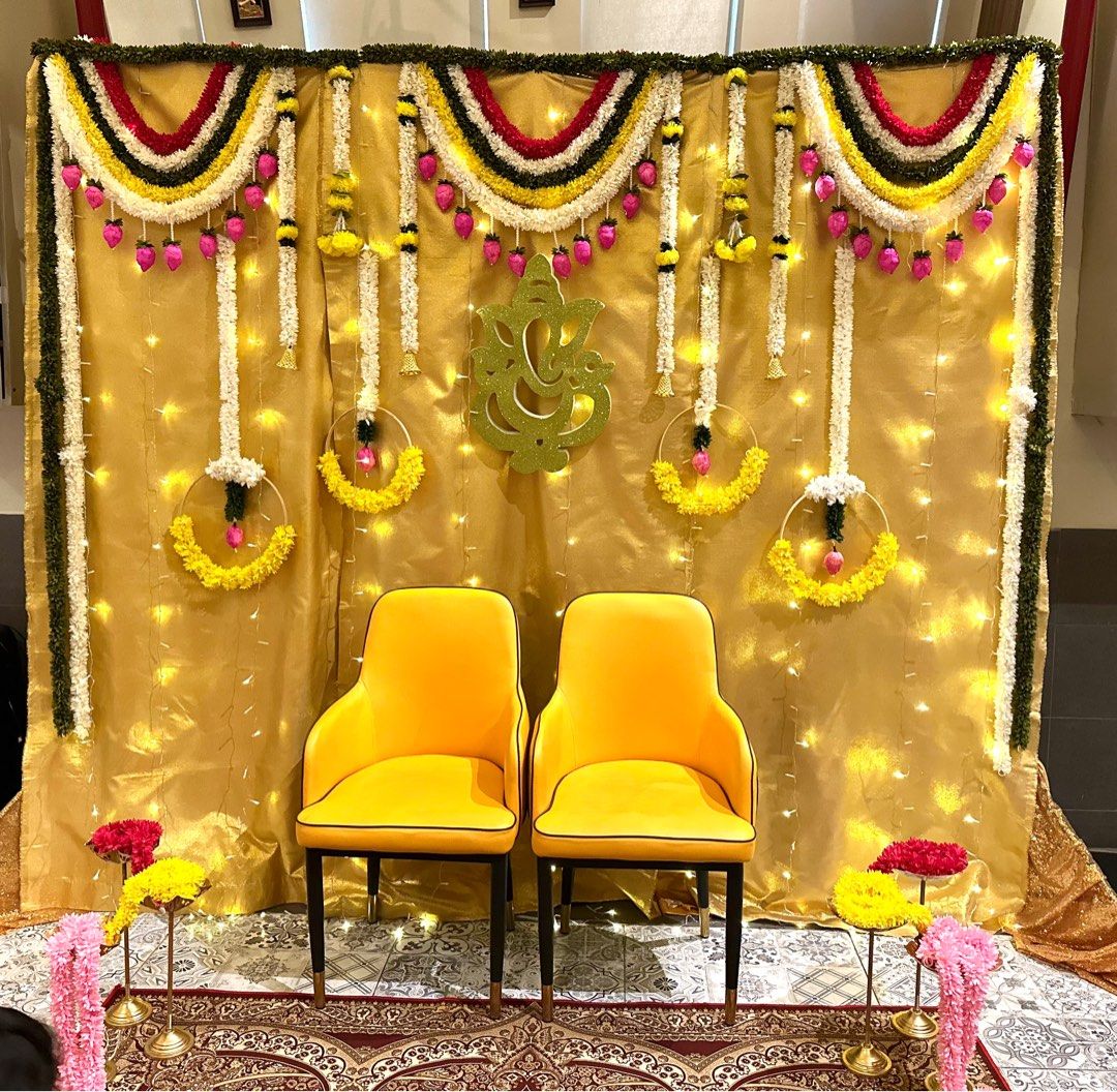 Indian decoration for Puberty baby shower bangle ceremony valaikaappu ...